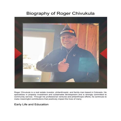 Biography of Roger Chivukula | PDF