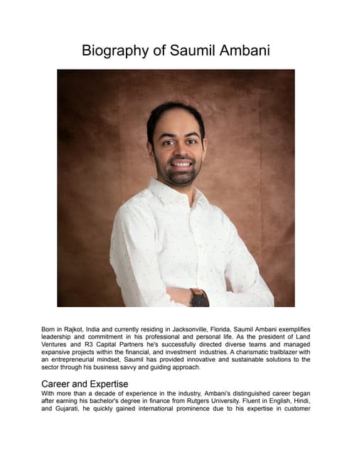 Biography Of Cobby Pourtavosi.pdf Founder and Chairman of Capital ...