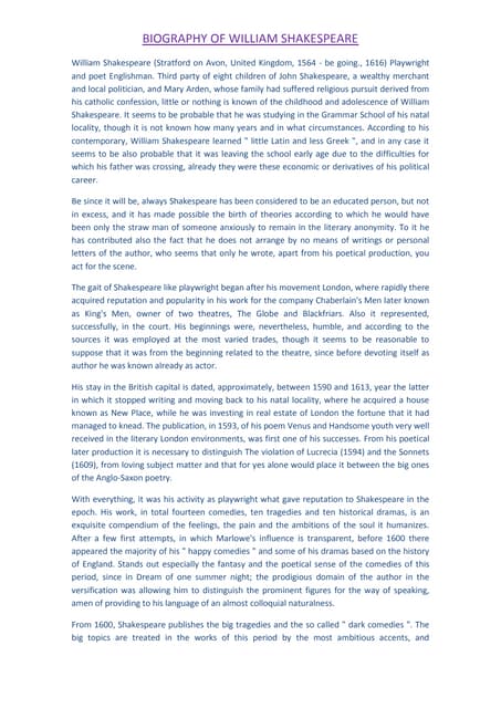 “HAMLET”.pptx By William Shakespeare, for pre-intermediate students | PPT