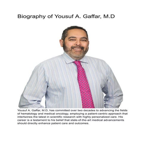 Yousuf A. Gaffar, M.D., Renews Focus on Hematology Board Certification ...