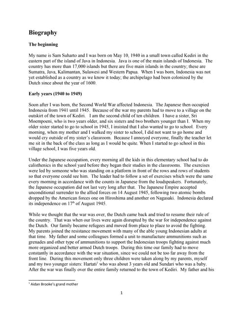 Tom Suharto presentations