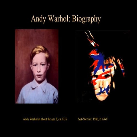Biography warhol adapted | PPT