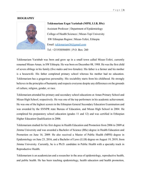 Curriculum Vitae | PDF