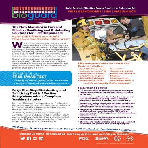 Enduro hand & skin disinfection brochure | PDF
