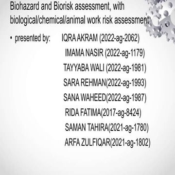biohazard management and control strategies | PPTX