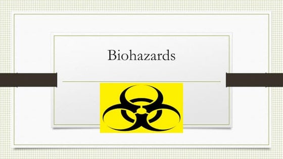 biohazard management and control strategies | PPT