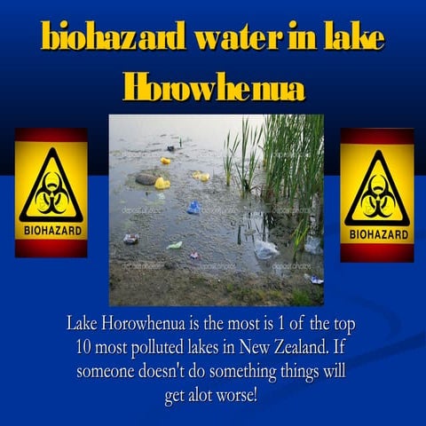Biohazard water in lake horowhenua | PPT