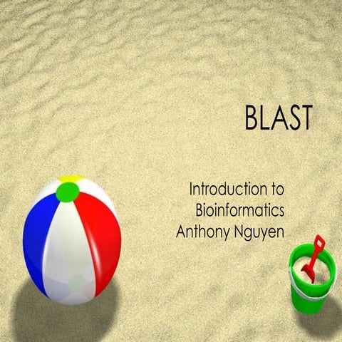 bioinformatics BLAST for msc Biotechnology | PPT