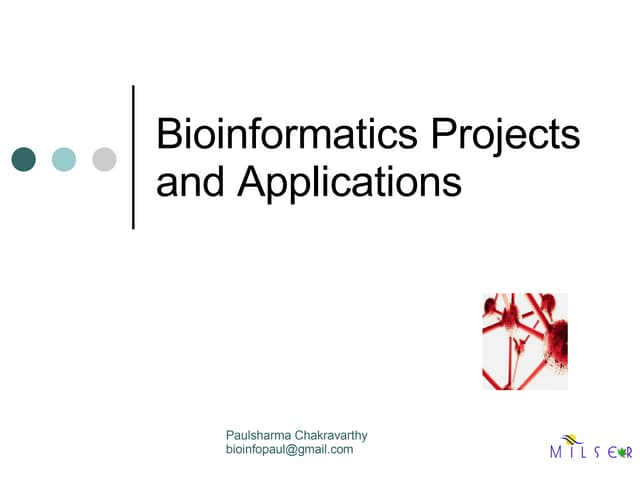 Bioinformatics Applications In Biotechnology Pptx