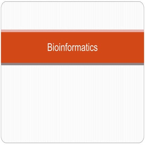 Bioinformatics Final Ppt