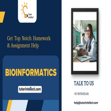 Why choose Tutor Intellect for Bioinformatics Homework Help? | PPT