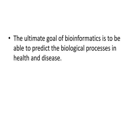 Bioinformatics Lecture 2 Pptx And Computational Boilogygy Ppt