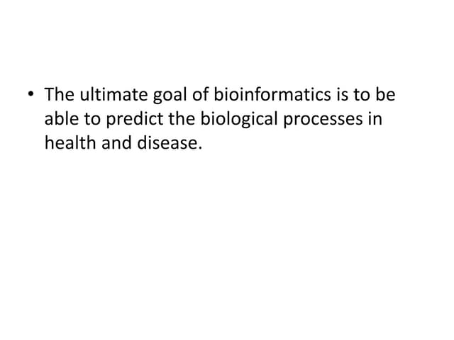 Bioinformatics Lecture 2 Pptx And Computational Boilogygy Ppt