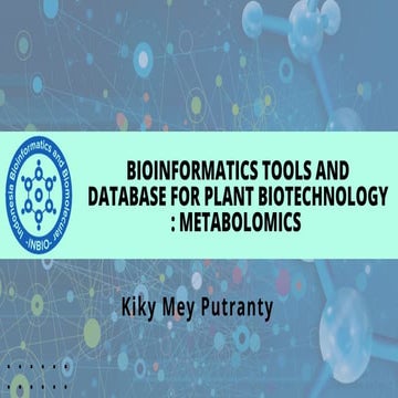 Bioinformatics Tools and Database for Olant Biotechnology Metabolomics.pdf