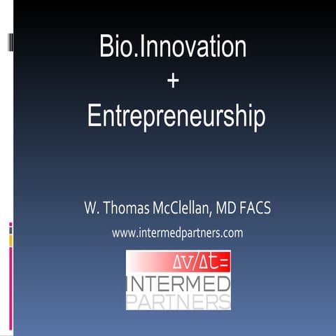 BioInnovation presentation | PPT