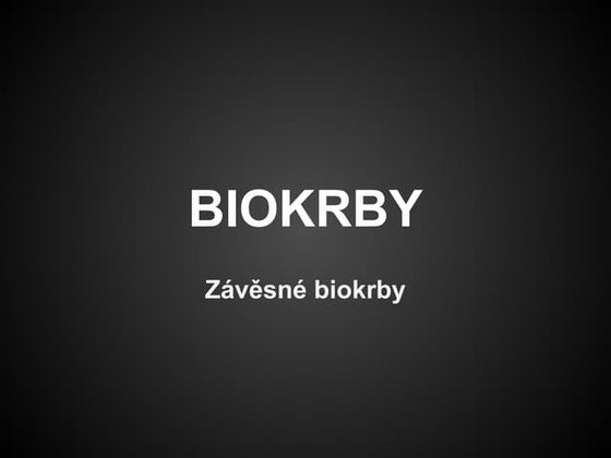Biokrby | PPT