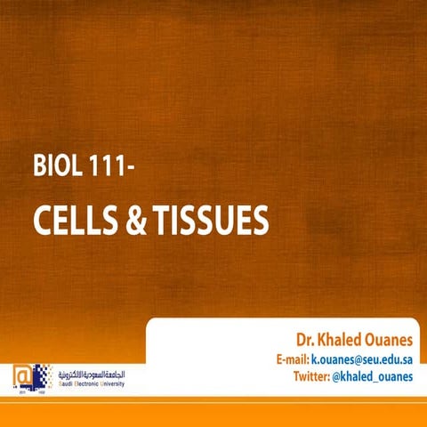 Physiology and Anatomy Essentials: CELLS & TISSUES. | PPTX