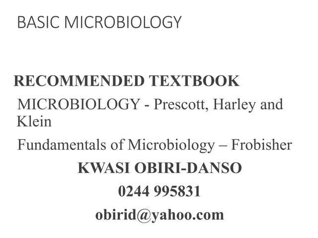 Microbiology ppt | PPTX