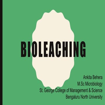 Bioleaching | PPT