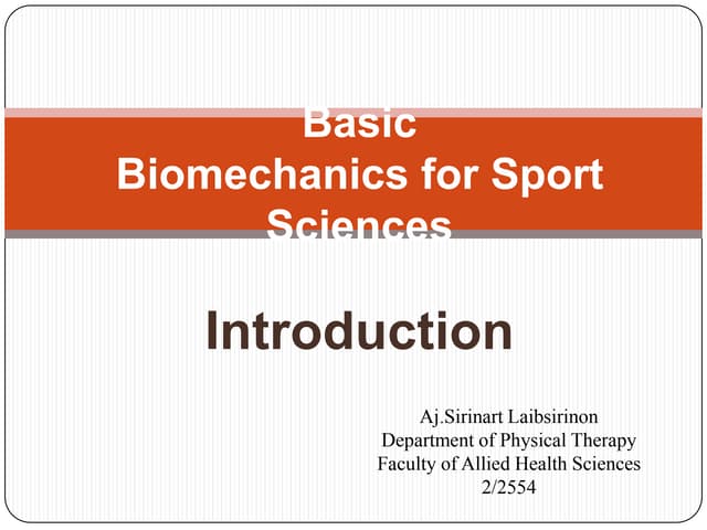 BIO-MECHANICS | PPTX