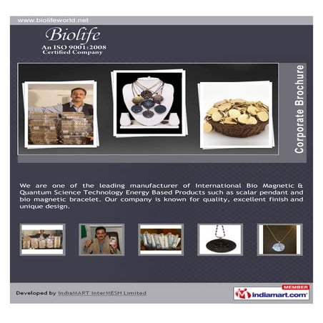 BIOLIFE IMPEX PVT LTD, Mumbai, Bio Magnetic Products | PDF