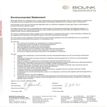 Biolink environmental statement | PDF
