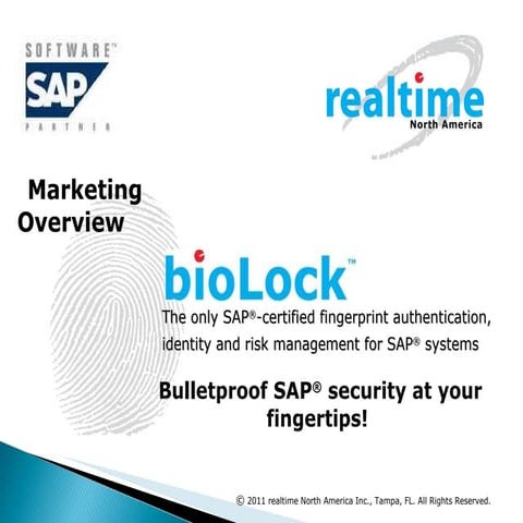 Protect SAP data with fingerprint recognition software | PPT