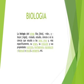 biologia y sus ramas | PPTX