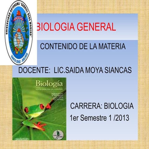 Biologia general | PPTX
