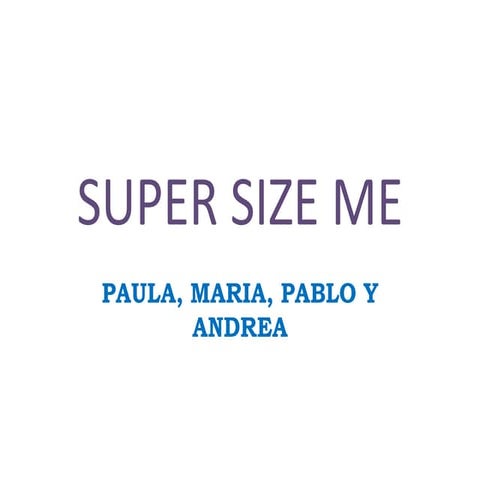 Super Size Me CG - James Christmas | DOCX