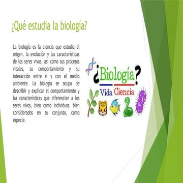PRESENTACIÓN DE LA BIOLOGÍA Y SUS RAMAS. | PPTX