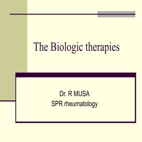 Biologic Therapy | PPT