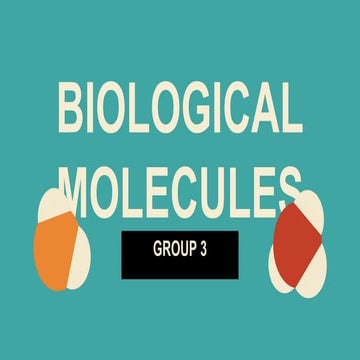 BIOLOGICAL MOLECULES-BSN1 General Biology | PPT