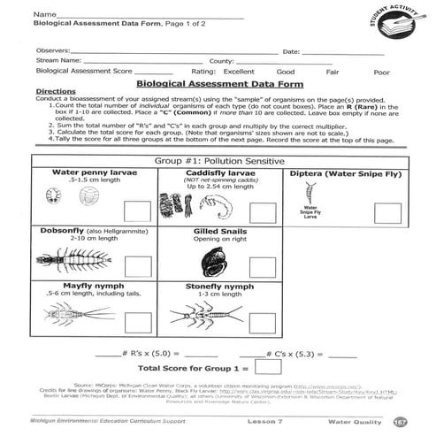 Biological assessment pictures | PDF