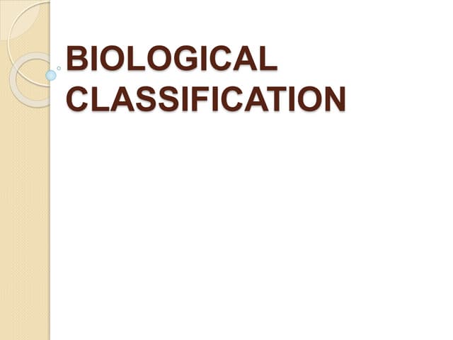 Class 11 Introduction to Biology | PPTX
