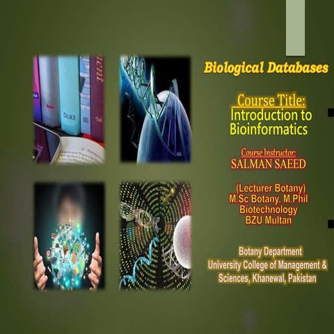 Biological Databases by Salman Saeed.pptx