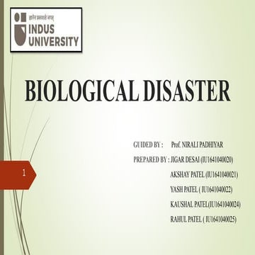 Biological disaster | PPTX | Infectious Diseases | Diseases and Conditions
