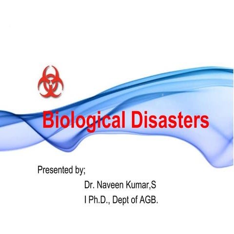 Biological disaster management | PDF