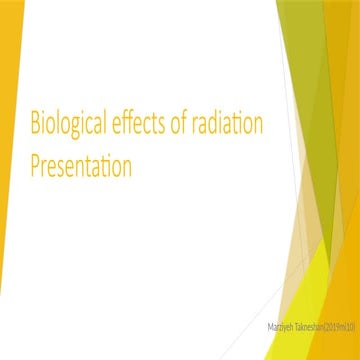 Radiobiology: Biological effect of radiation.pptx