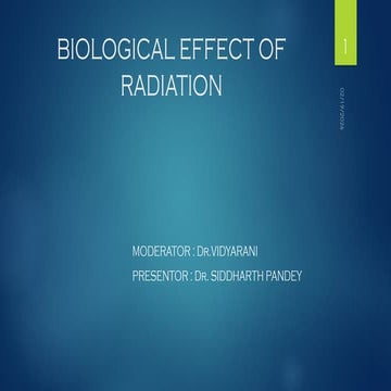 Biological effects of radiation | PPTX