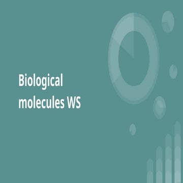 Chapter 4 Biological molecules IGCSE Biology 2026 (Worksheet) | PPTX