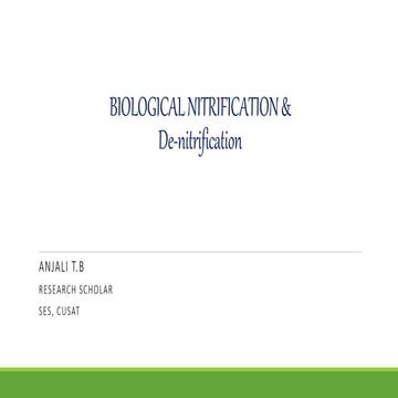 Biological nitrification | PPTX