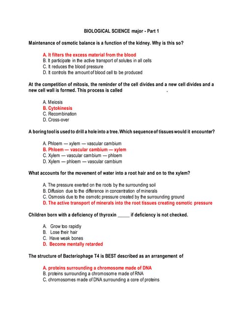 Let reviewer – general education science question and | PPTX