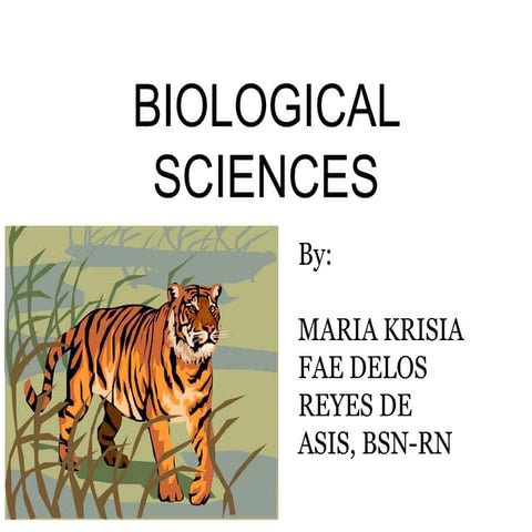 Biological sciences1 | PPT