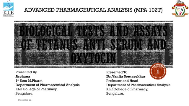 Expt. 6 Bioassay of histamine using guinea pig ileum by matching method ...