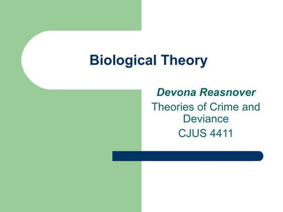 Lombrosian Theory of crime causation | PPT