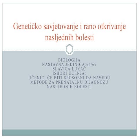 Mono i dihibridno nasljedjjivanje | PPTX