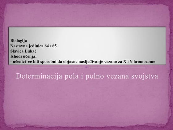 Biologija utvrdjivanje gradiva | PPTX