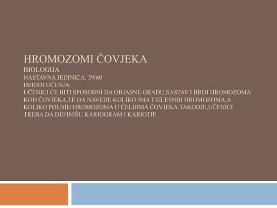 Autozomno recesivno nasljedjivanje | PPTX