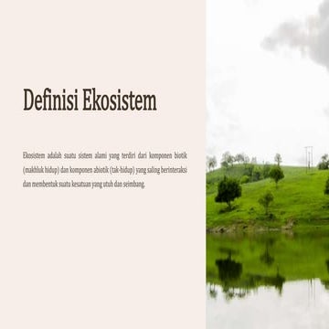 Biologi Kelas X Ipa Sma Ekosistem Pptx